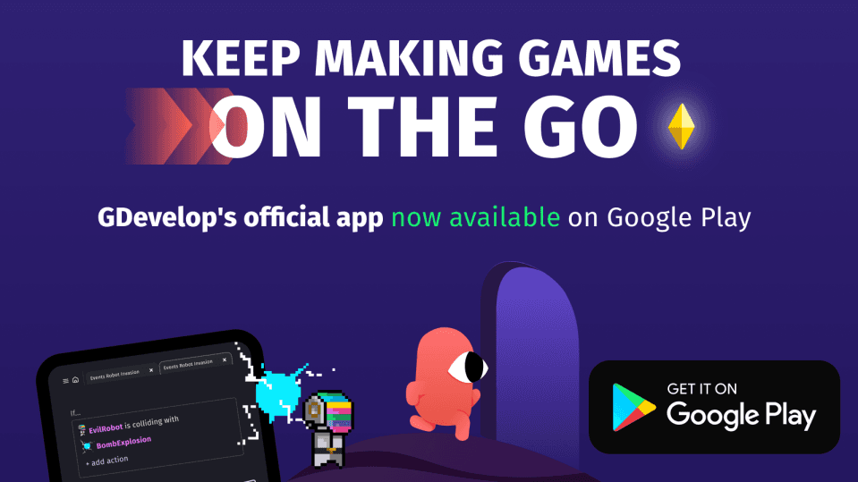 Gdevelop On Android The First No Code And Open Source Game Engine For Mobile Gdevelop