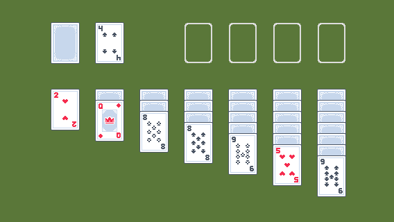 Klondike solitaire - a game example from the GDevelop game making app ...