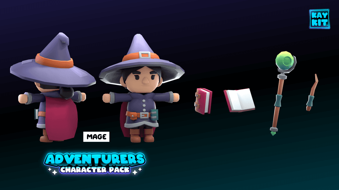 KayKit Adventurers Character - a premium asset pack to build games with ...