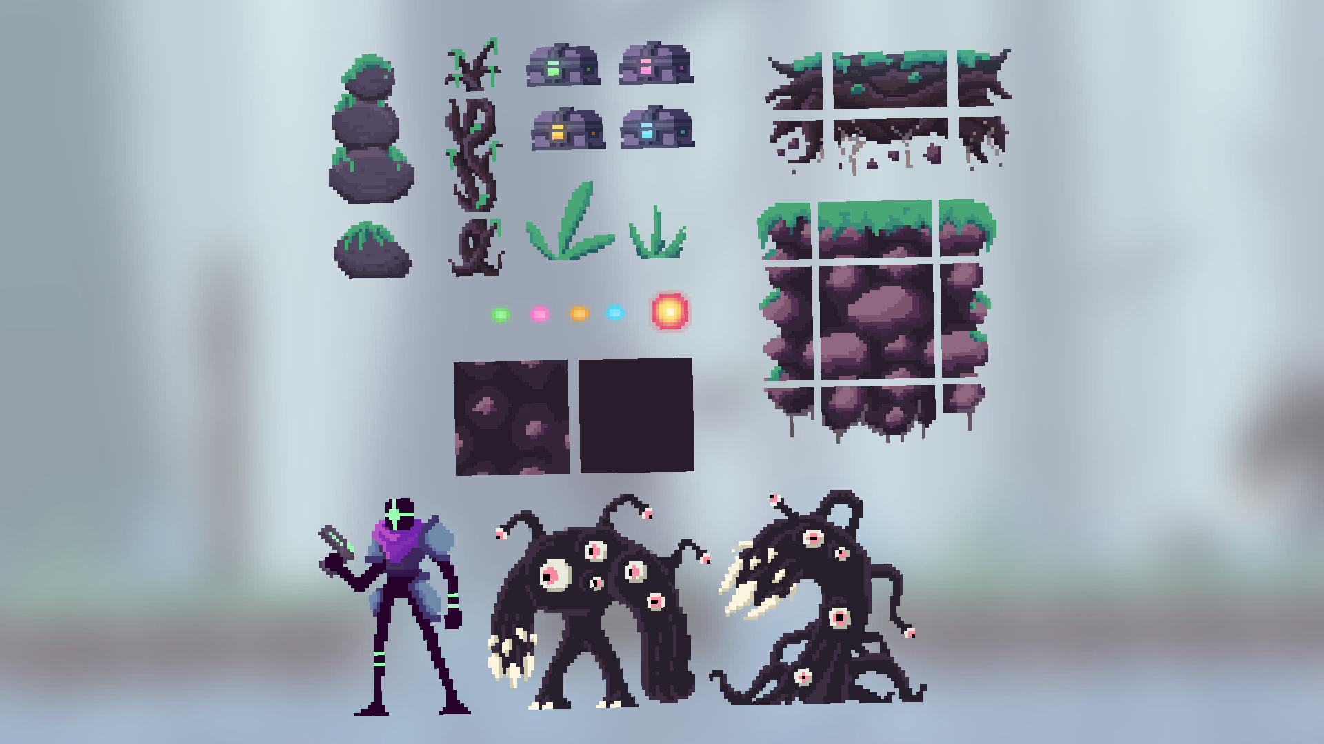 Pixel Dark Fantasy - a premium asset pack to build games with GDevelop ...
