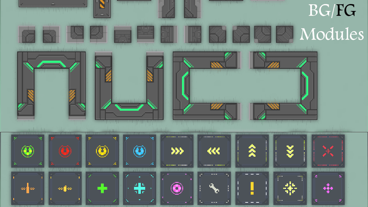 Abstract Platformer - a free asset pack to build games with GDevelop ...