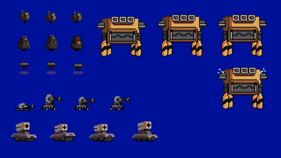 Sci-Fi Machine Rebellion - a premium asset pack to build games with GDevelop. | GDevelop